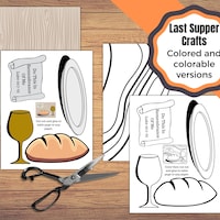 Last Supper Craft, , Bible Activity for Kids, Church Kids Activity ...