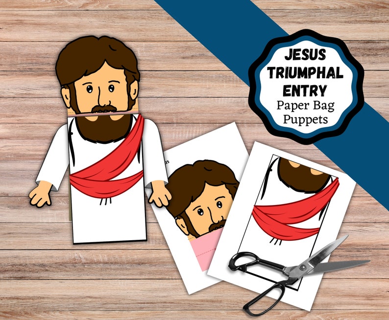Printable Puppets for the Triumphal Entry, Paper Bag Puppet Templets ...