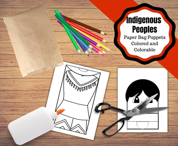 Printable Paper Bag Native American Symbols