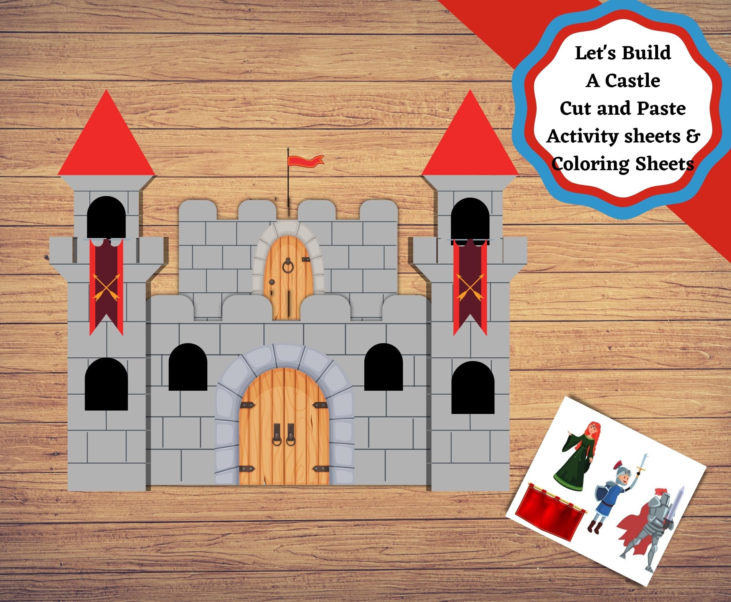 Castle Craft, Printable Cut and Paste, Create Your Own Castle Activity ...