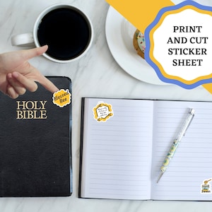 Beatitude Print and Cut Stickers. Beatitude Christian Stickers. Print ...