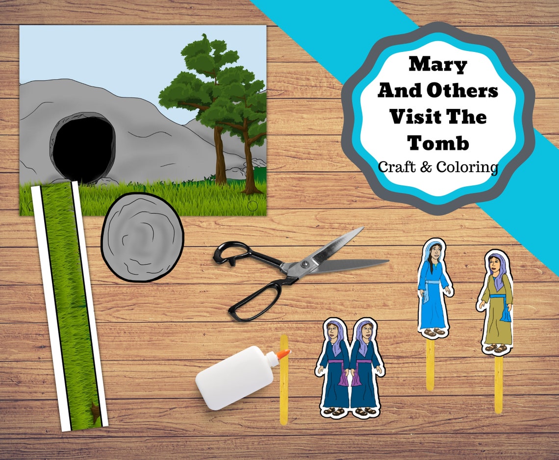 Printable Craft and Coloring Pages for the Story of Mary and the Women ...
