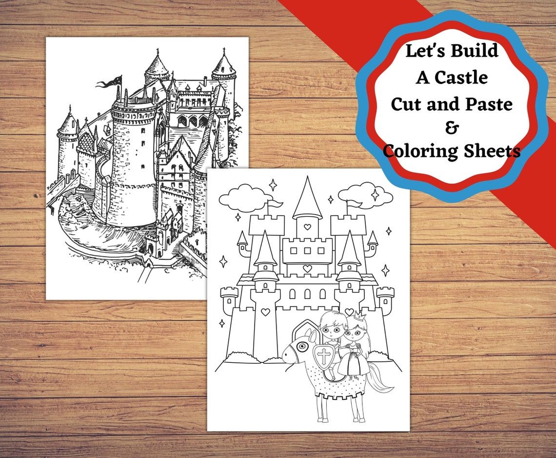 Castle Craft, Printable Cut and Paste, Create Your Own Castle Activity ...
