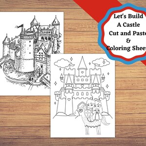 Castle Craft, Printable Cut and Paste, Create Your Own Castle Activity ...