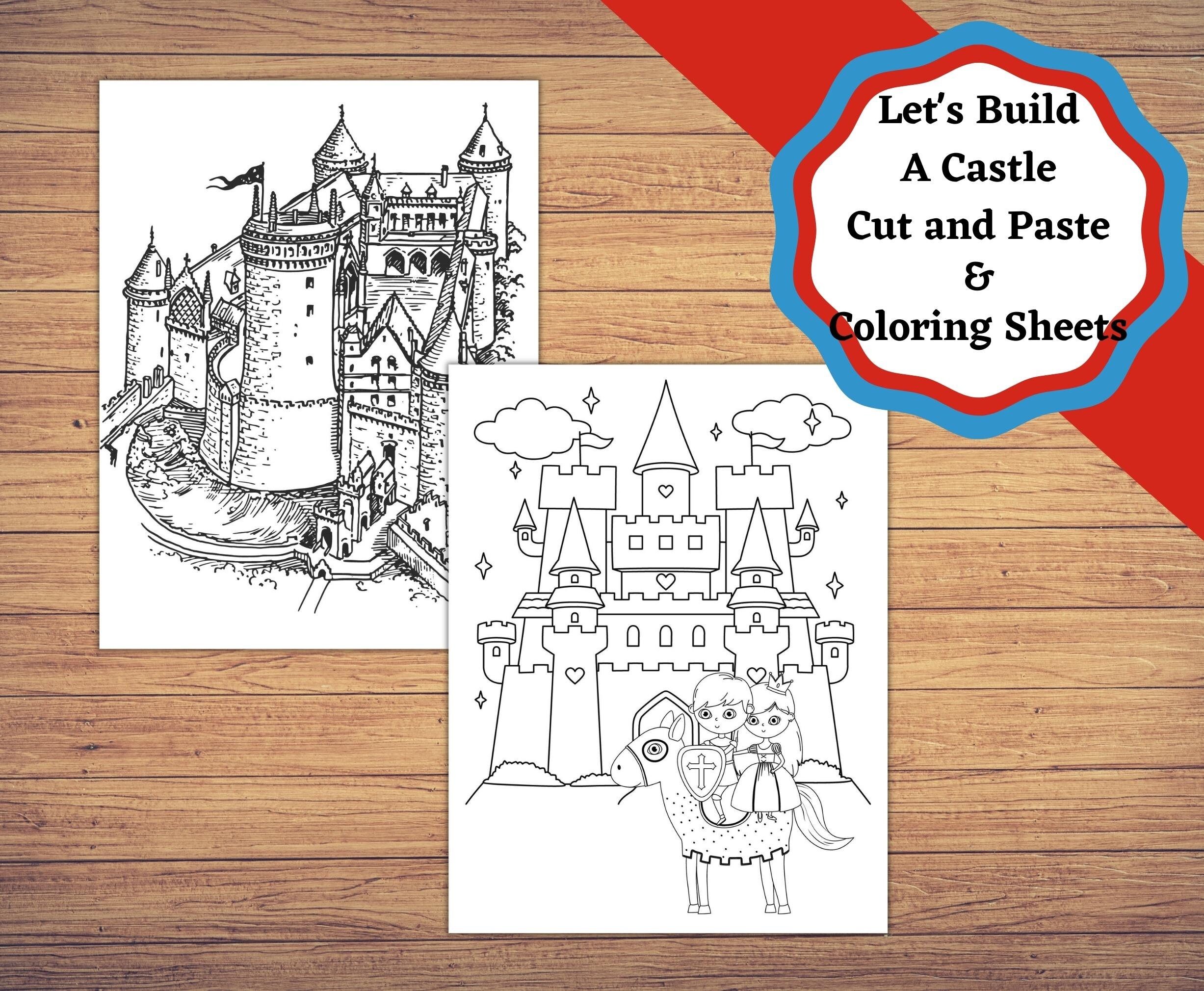 Castle Craft, Printable Cut and Paste, Create Your Own Castle Activity ...