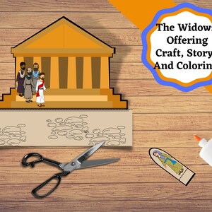 The Widows Offering, Printable Bible Lesson, Craft, Coloring, and Story ...