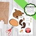 Printable Groundhog Paper Bag Puppet, Groundhog Day Paper Puppet Craft ...