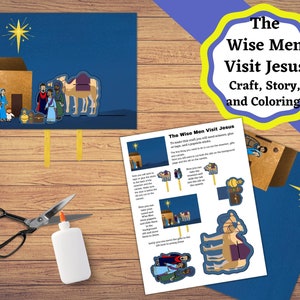 Printable Wise Men Visiting Jesus, Crafts, Story, Activity, and ...
