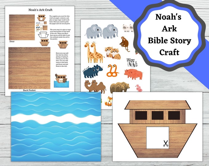 Noah's Ark Printable Papercraft - Etsy Canada