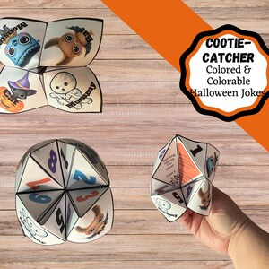 Printable Halloween Cottie-catcher. Colored and Colorable Halloween ...