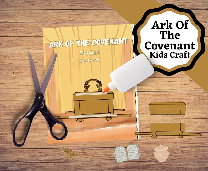 Ark of the Covenant Kids Craft and Coloring Page. Easy Kids Craft and ...