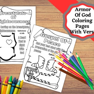 Printable Coloring Pages for the Armor of God. Armor of God Coloring ...