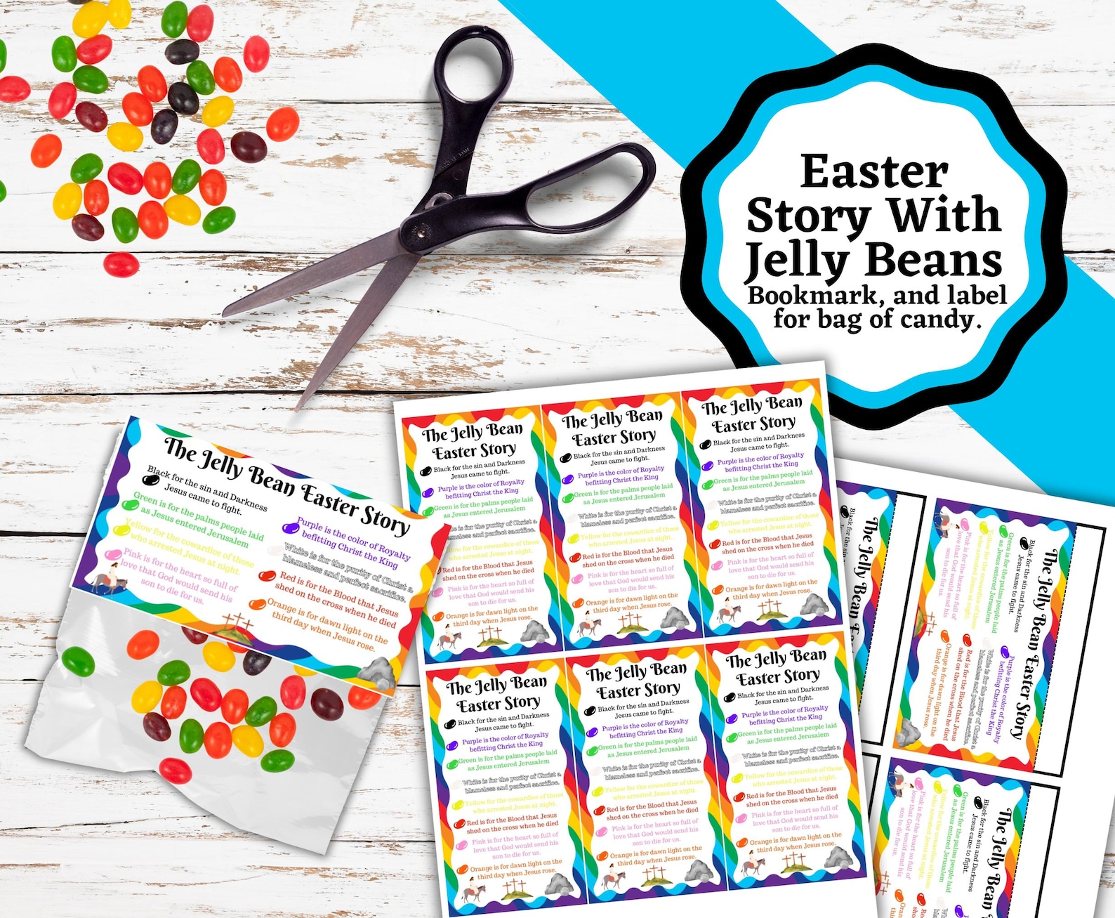 Printable Easter Story With Jelly Beans, Jelly Bean Easter Story ...
