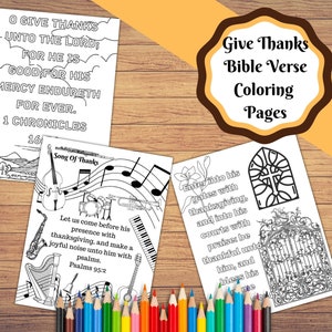 Being Thankful, Printable Coloring Pages With Scriptures About ...