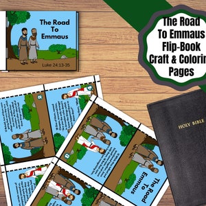 Printable Road to Emmaus Craft Set, Road to Emmaus Coloring and Crafts ...