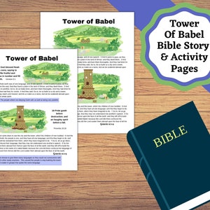 Printable Tower of Babel Crafts, Story, and Coloring Pages. Tower of ...