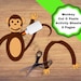 Printable Monkey Cut and Paste, Crafts, Coloring, and Educational Pages ...