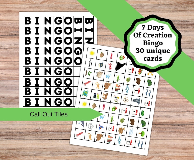 Printable Creation Bingo Cards, 30 Unique Bingo Cards, Call Tiles, and ...