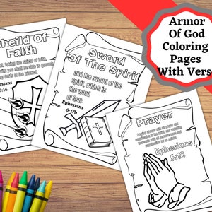 Printable Coloring Pages for the Armor of God. Armor of God Coloring ...