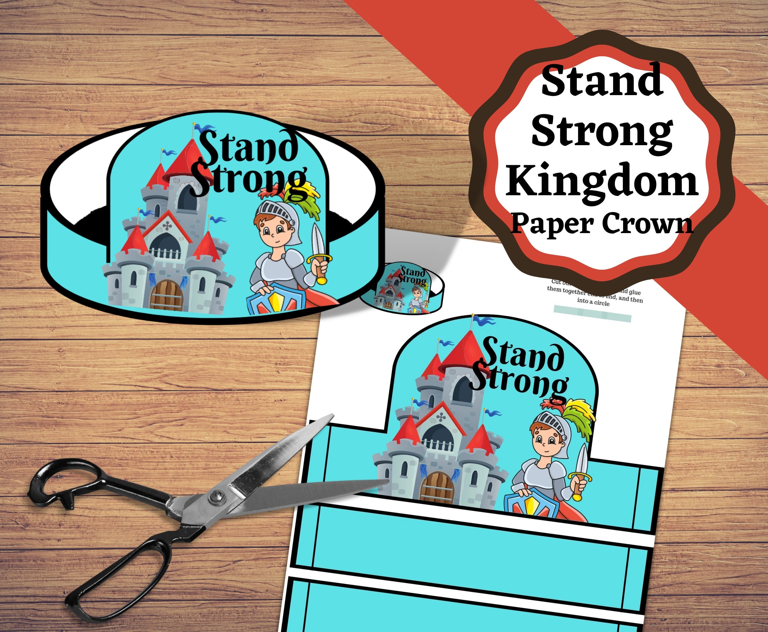 Printable Paper Crown, Standing Strong for the Kingdom of God, VBS ...