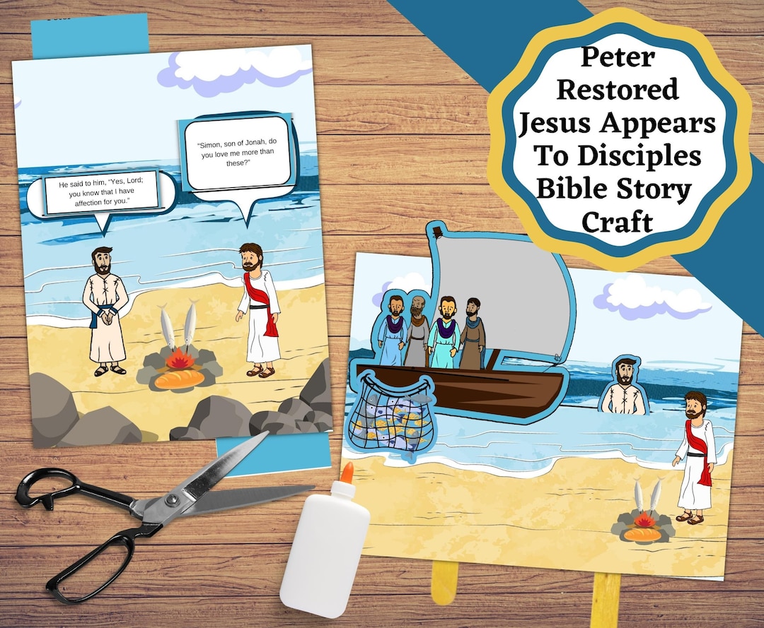 Printable Crafts for the Story of Jesus Appearing to His Disciples and ...