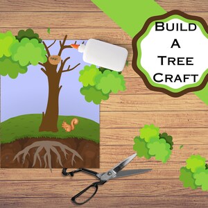 Printable Build a Tree Pages. Learn the Parts to a Tree as You Put One ...