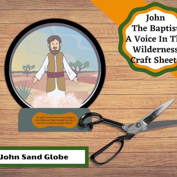 John the Baptist Craft - Etsy