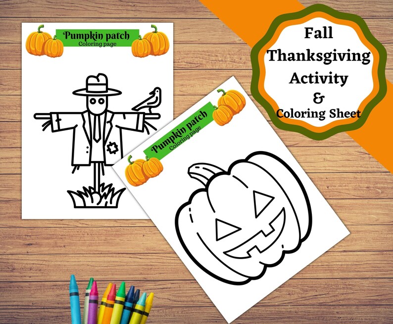 Pumpkin Patch Printable Fall Activity Sheets, Fun Kids Pages for Fall ...
