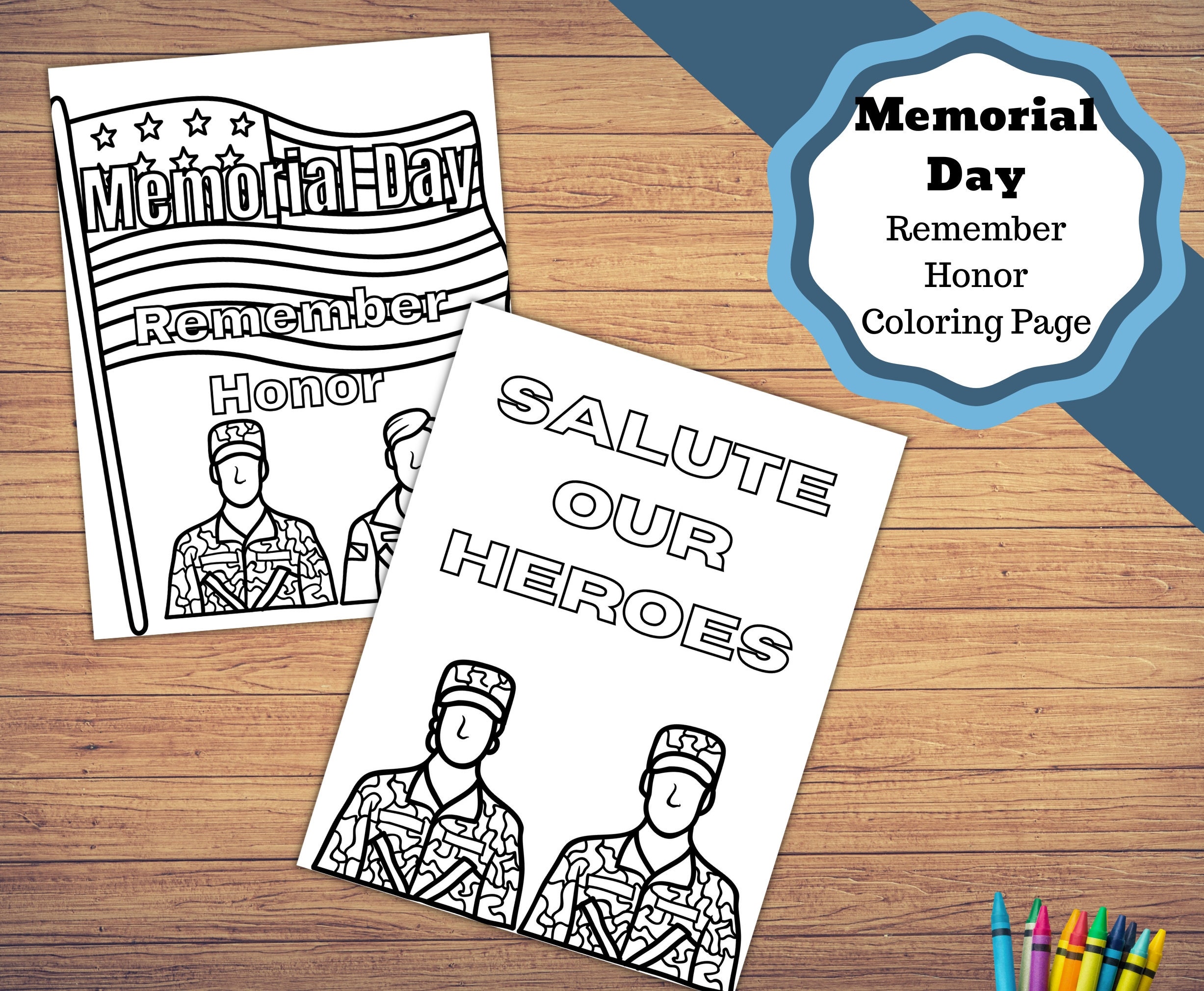 Printable Memorial Day Coloring Pages, Honor Our Heroes Coloring Pages ...