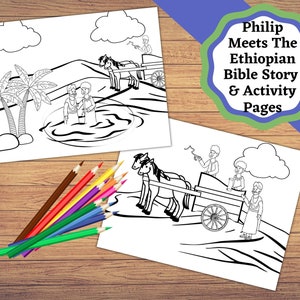Printable Philip and the Ethiopian, Crafts, Story, Activity, and ...