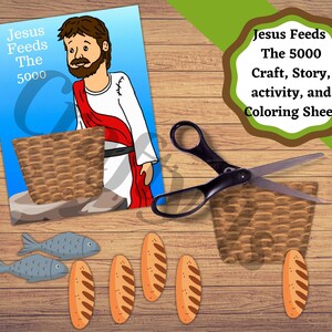 Jesus Feeds the 5000, Printable Bible Craft, Story and Activity Pages ...