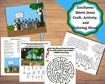 Zacchaeus Story - Etsy
