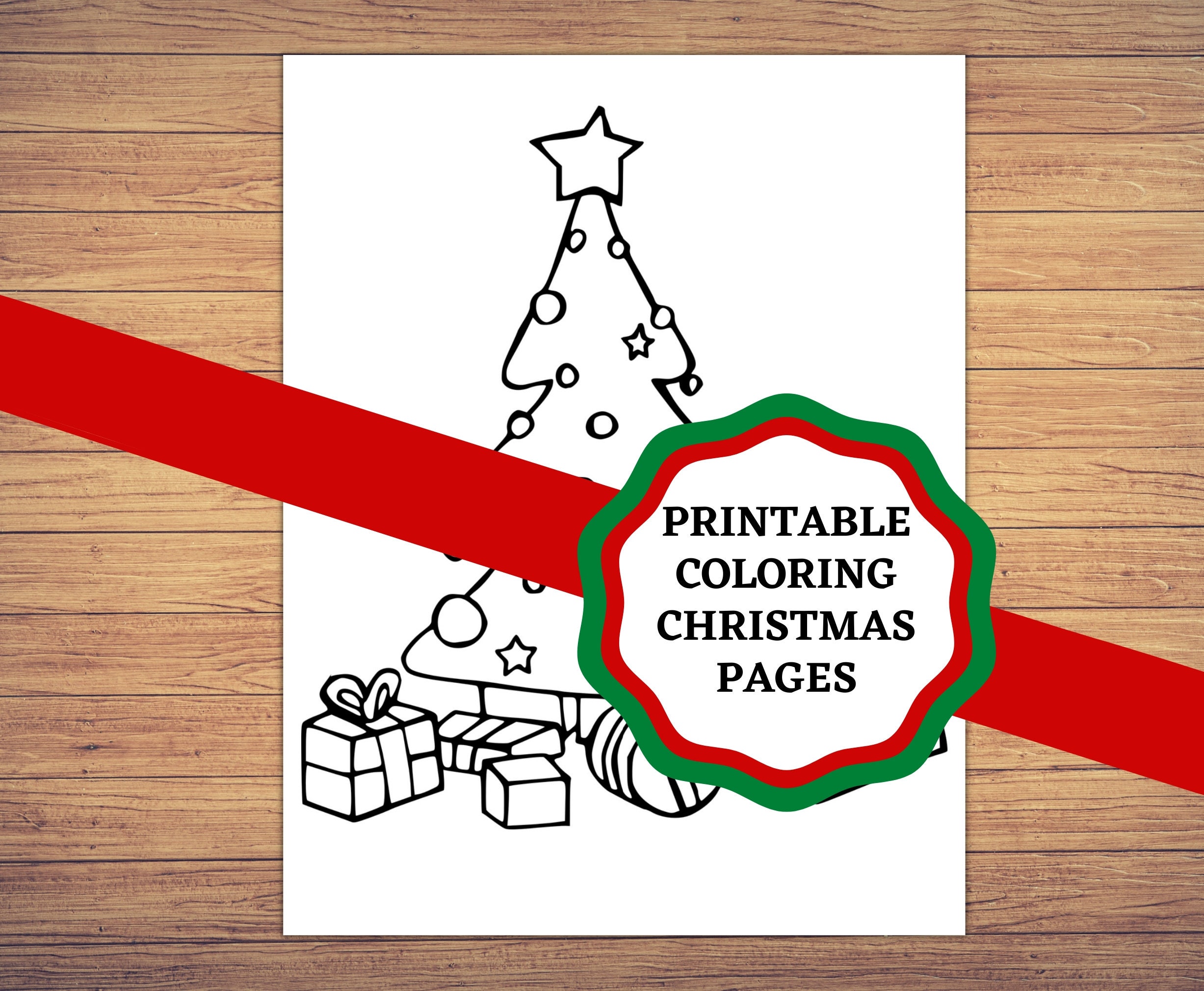Printable Christmas I-spy With Coloring Pages, Kids Games, Christmas ...