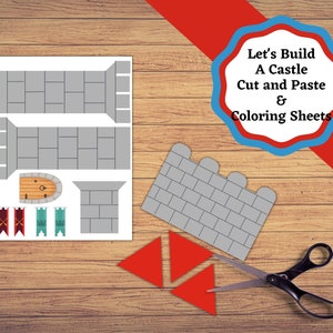 Castle Craft, Printable Cut and Paste, Create Your Own Castle Activity ...