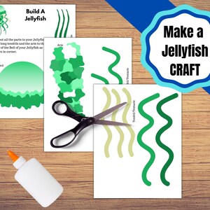 Printable Jellyfish Kids Craft. Three Colored Jellyfish to Cut Out and ...