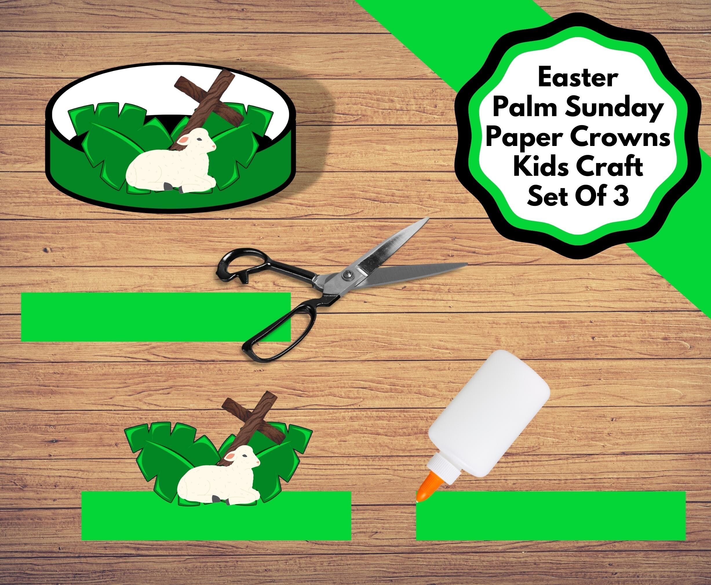 Printable Easter and Palm Sunday Paper Crowns for Kids, Paper Crown ...