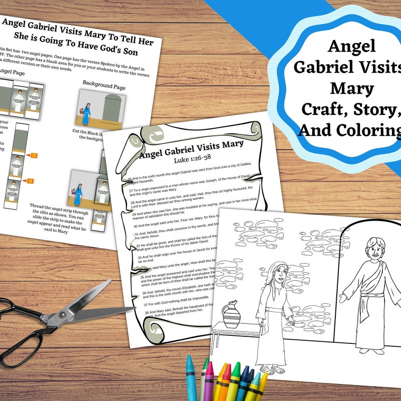 Angel Visits Mary Craft - Etsy