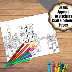 Printable Jesus Appears to His Disciples, Jesus Appears in a Locked ...