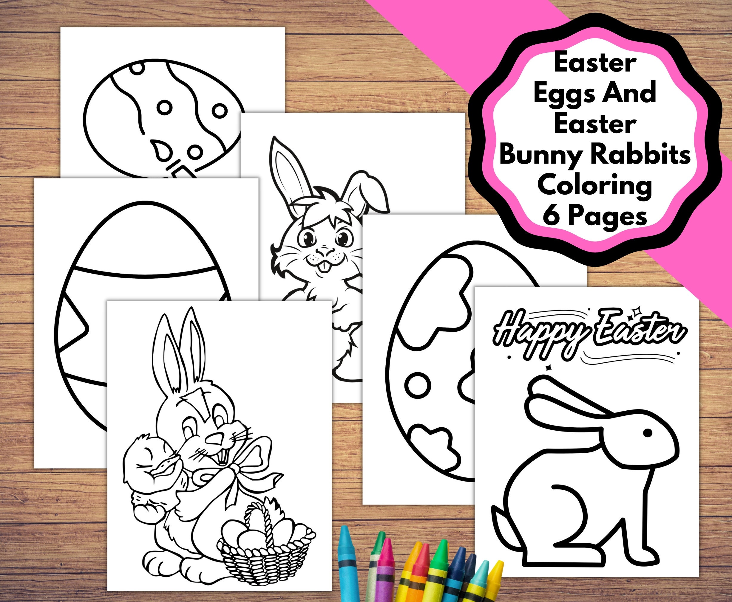 Hojas imprimibles para colorear de Pascua, colorear de Pascua ...