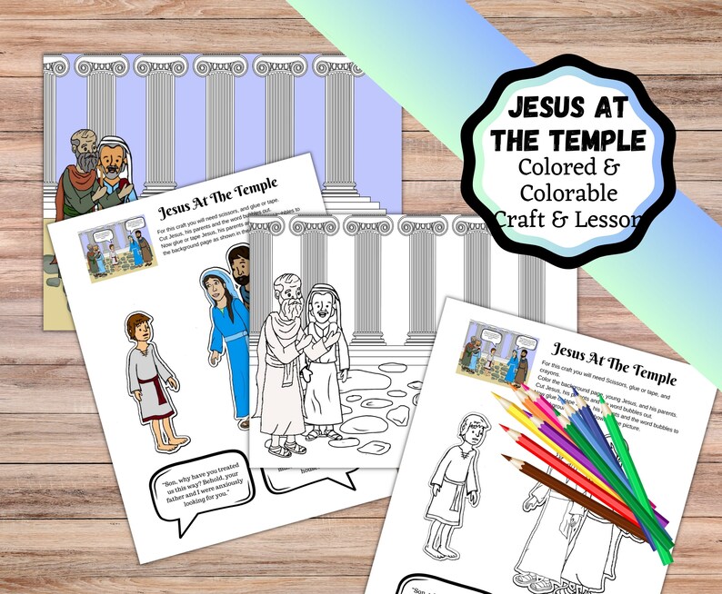 Young Jesus at the Temple, Craft, Where's Jesus, Scripture, and ...