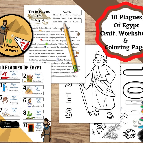 10 Plagues of Egypt - Etsy