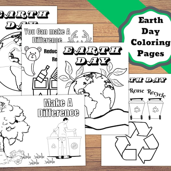 Save the Earth Coloring Page - Etsy