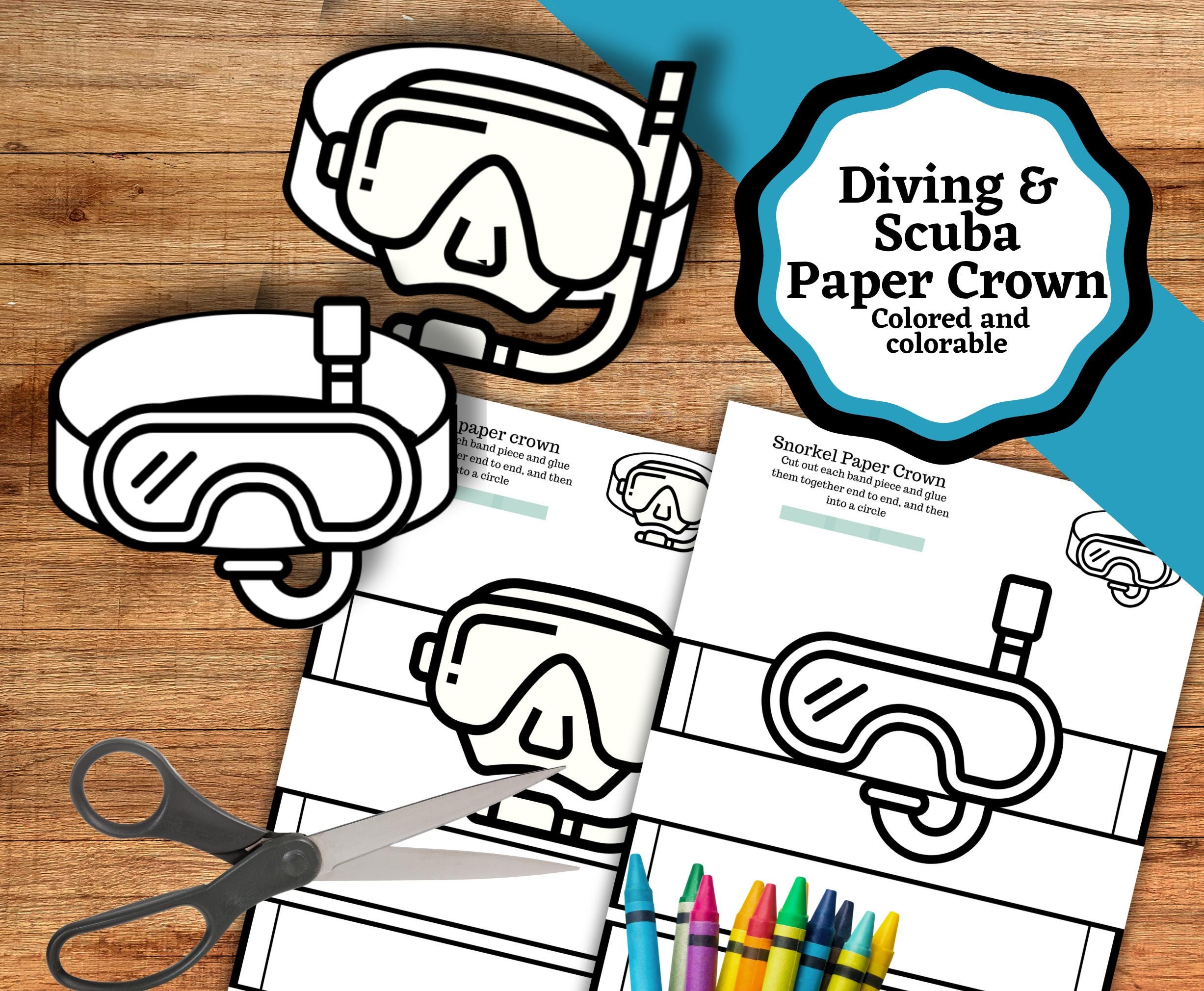 Scuba Diver Craft Template