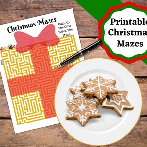 Christmas Themed Mazes, Printable Holiday Mazes to Play and Enjoy ...