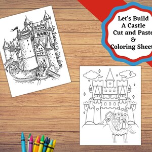 Castle Craft, Printable Cut and Paste, Create Your Own Castle Activity ...