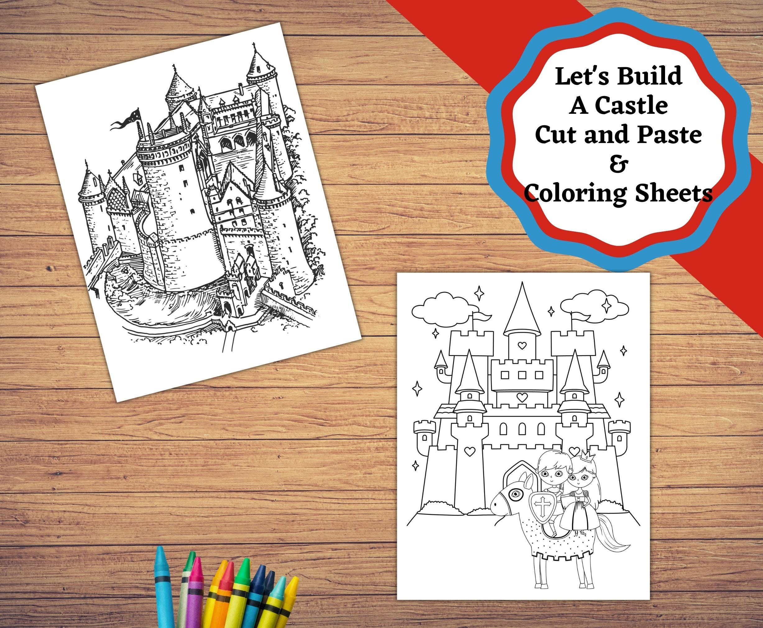 Castle Craft, Printable Cut and Paste, Create Your Own Castle Activity ...