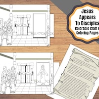 Printable Crafts for the Story of Jesus Appearing to His Disciples and ...