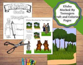 Elijah and the Prophets of Baal Bible Craft for Kids Sunday - Etsy Canada