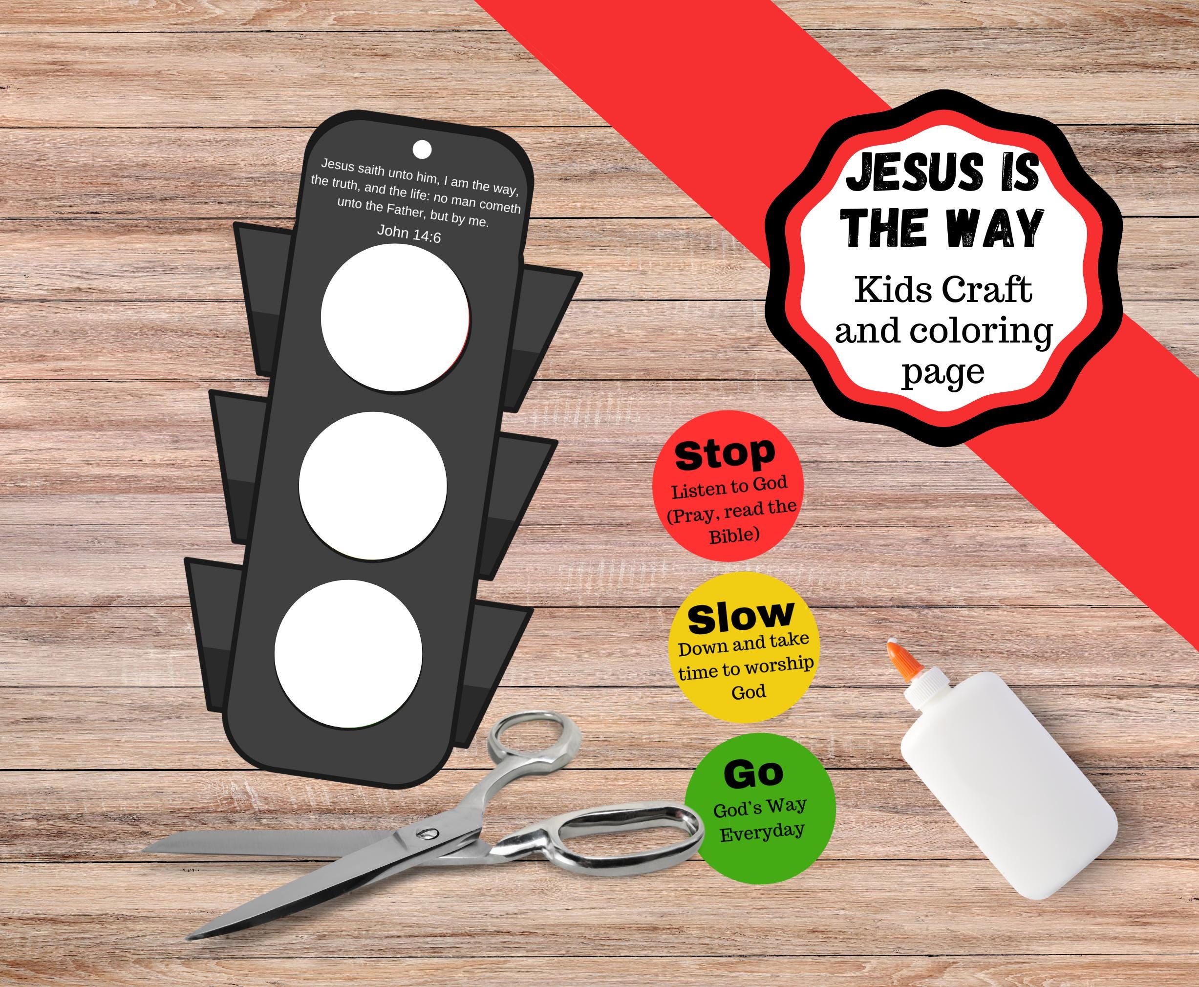 Jesus is the Way Printable Kids Craft With Coloring Page. Jesus is the ...