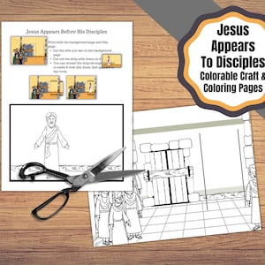 Printable Jesus Appears to His Disciples, Jesus Appears in a Locked ...